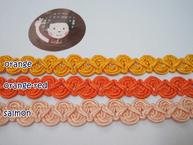 5 Yards Orange Braid Braided Trim Loop Trim Braided | Etsy