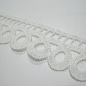 5 Yards Off-white Lace Trim, White Trim, Cotton Trim, Trim Lot, Cotton ...