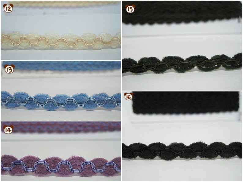 5 Yards 1/4 Burgundy Chenille Braided Rick Rack Trim - Etsy