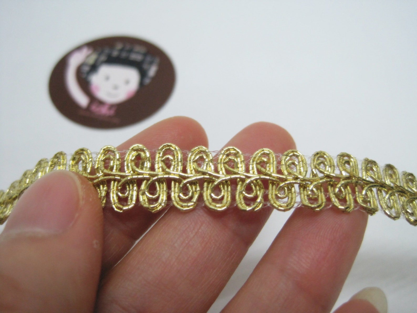 5 Yards 3/8 Light Gold Gimp Braided Trim Gimp Braid | Etsy