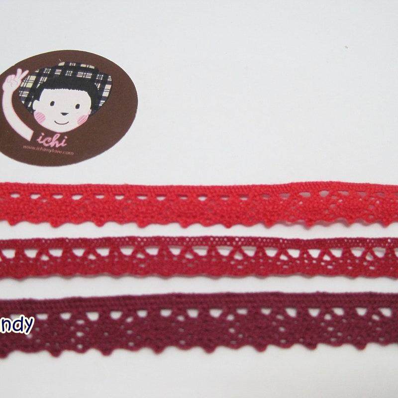 Red Lace Trim - Etsy