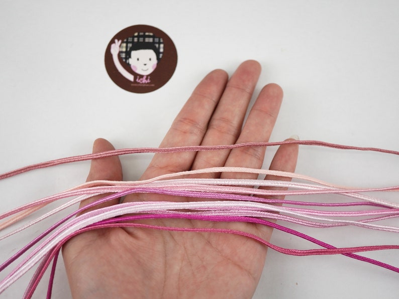 5 Yards 3 Mm Rose Pink Soutache Braid, Braided Cord, Soutache Cord ...