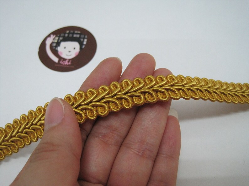 5 Yards 9/16 Classic Gold Gimp Braided Trim Gimp Braid | Etsy