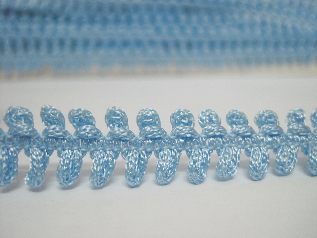 5 Yards Light Blue Picot Trim, Picot Edge Trim, Picot Edge Ribbon ...
