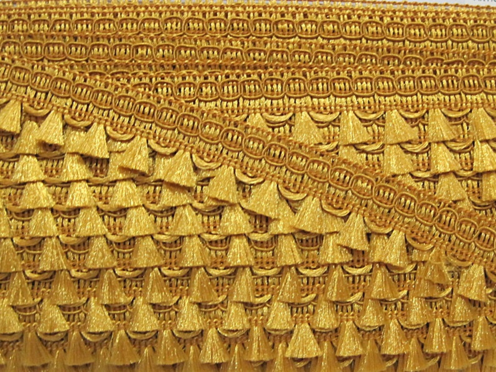 5 Yards Classic Gold Tassel Braided Trim Gold Trim Gold | Etsy