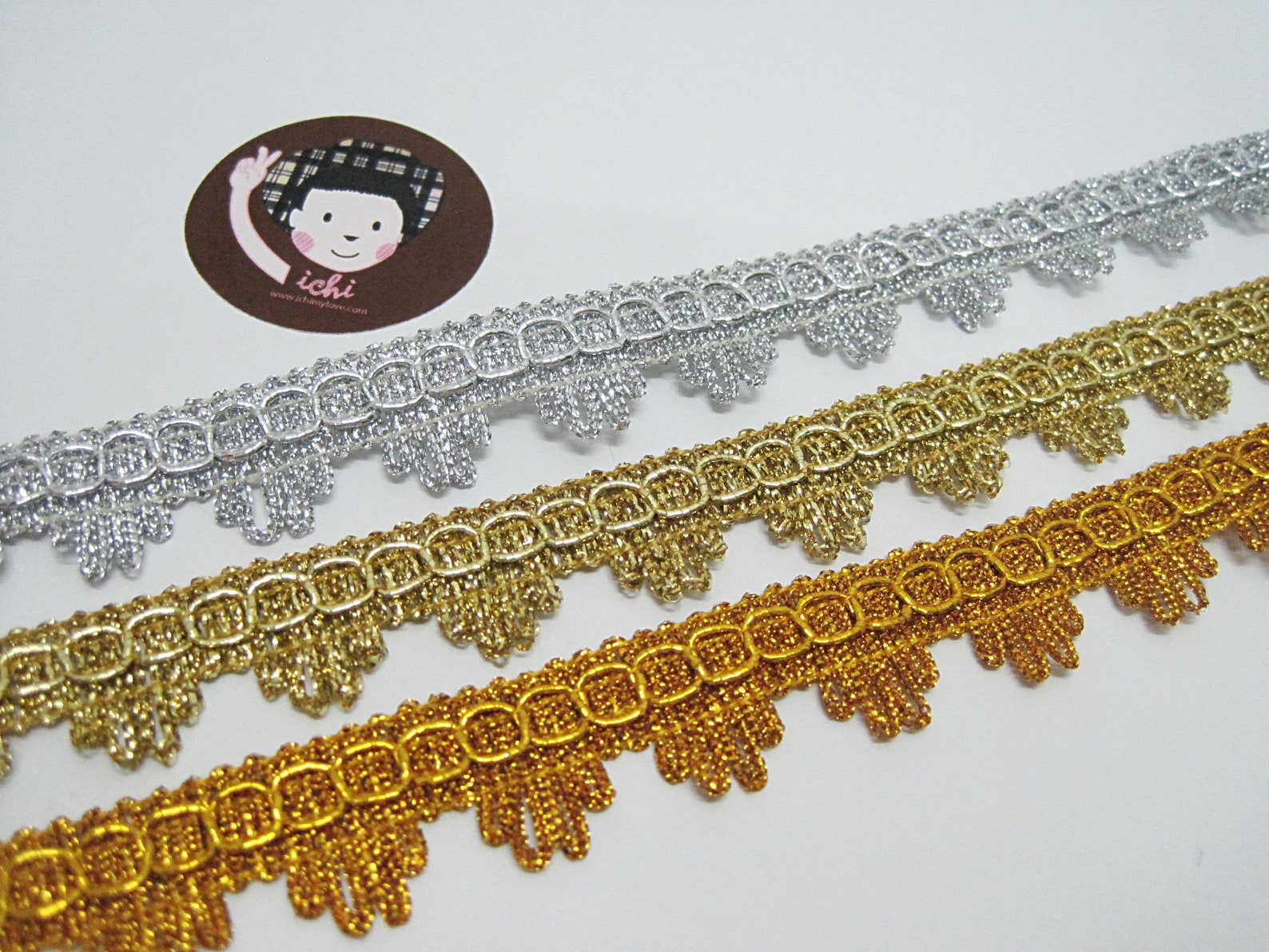 5 Yards 7/8 Silver Metallic Lace Silver Lace Silver | Etsy