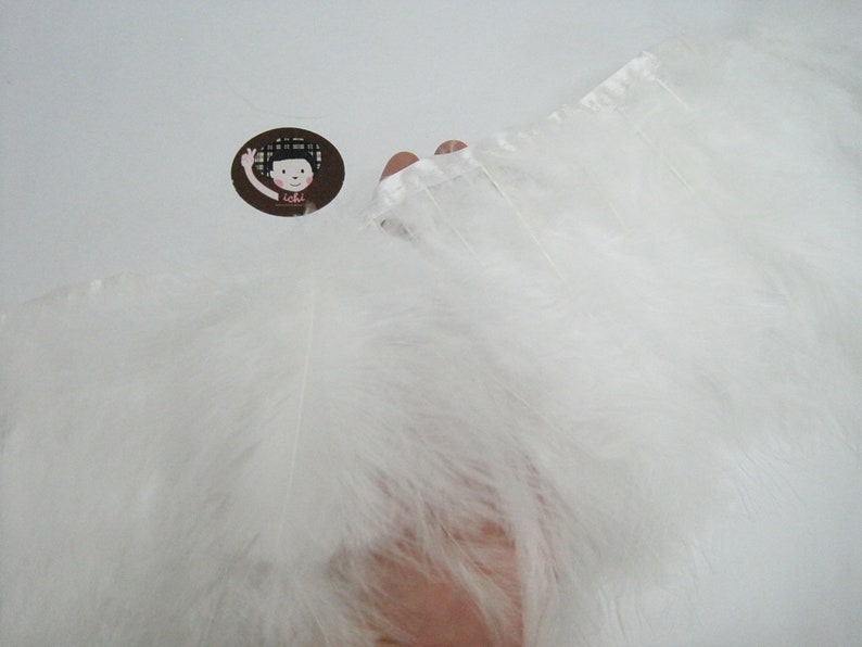 1 Yard Feather Trim White Bird Fringe Bird Feather Trim | Etsy