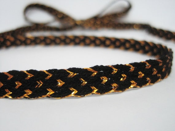 5 Yards Black Ribbon With Gold Embroidered Black Ribbon Wholesale Trim Gold Metallic Trim Black Ribbon Black Trim Black Ribbon Trim Etsy UK