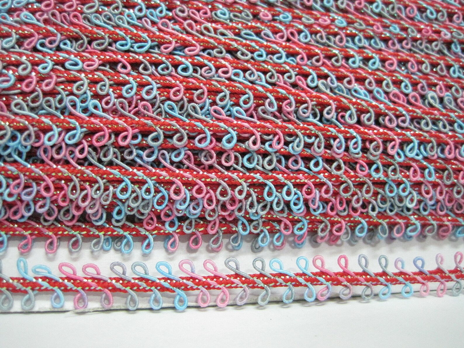 5 Yards Sparkly Multicolored Picot Trim no.9 Picot Edge - Etsy