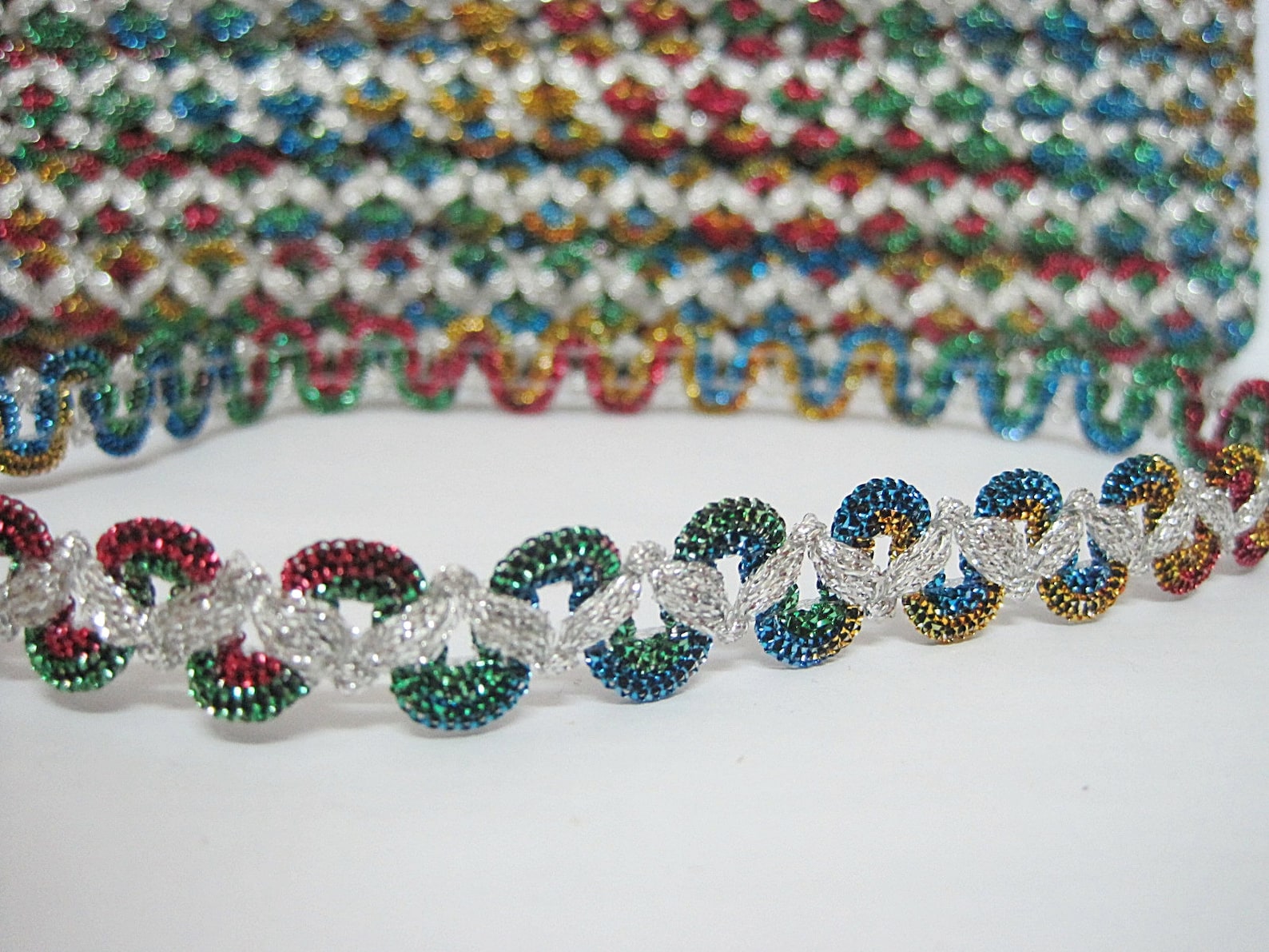 5 yards Multicolored Metallic Rick Rack Trim Ric Rac Trim | Etsy