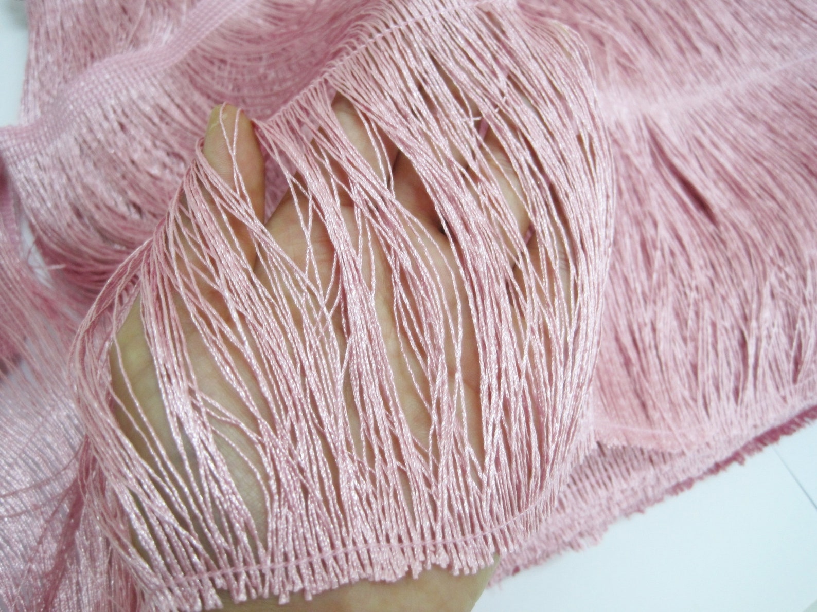 1 Yard 4 to 10 Bubble Gum Chainette Fringe Pink - Etsy
