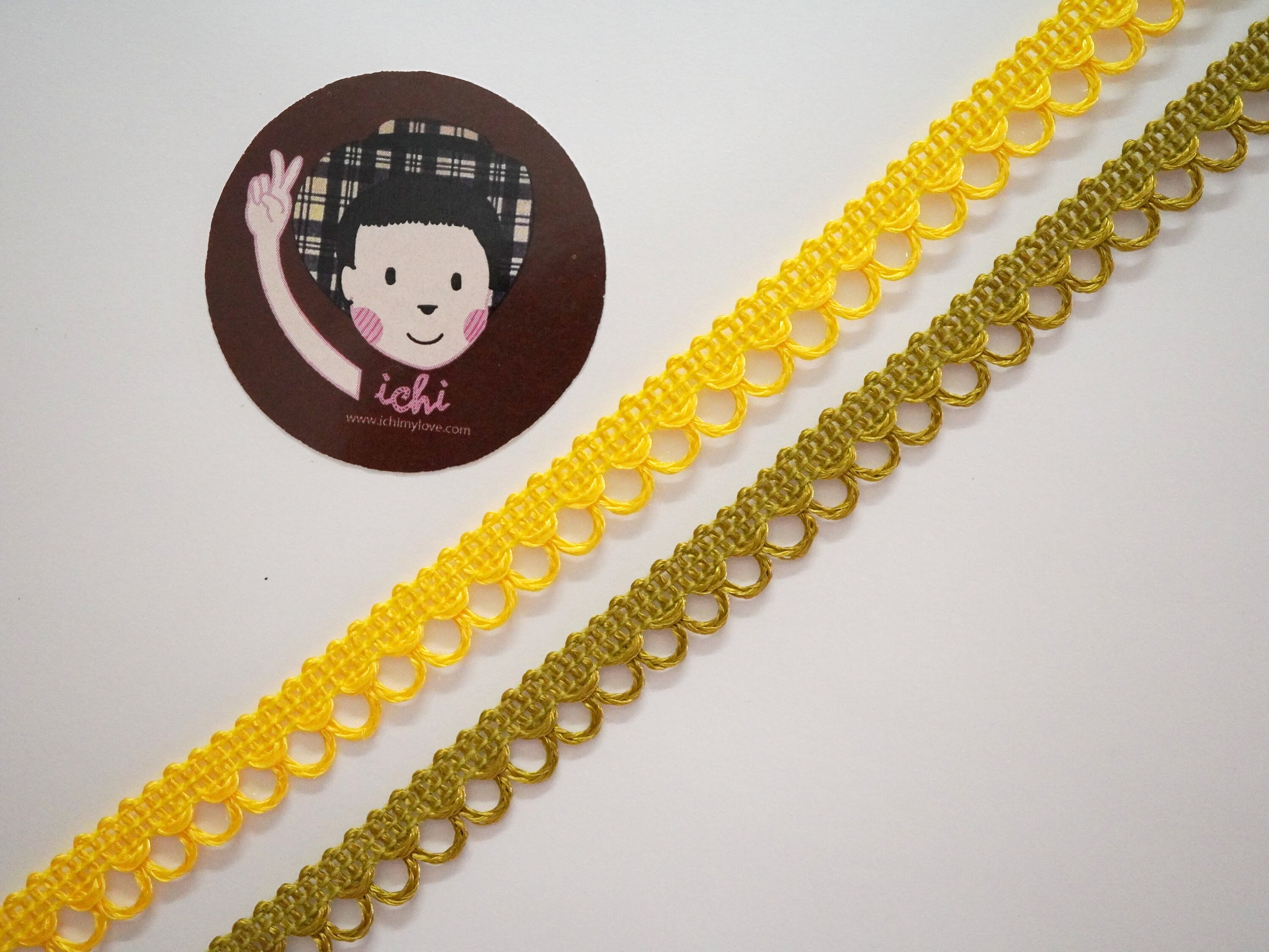5 Yards Yellow Loop Trim, Yellow Loop Lace Trim, Wholesale Trim, Looped ...