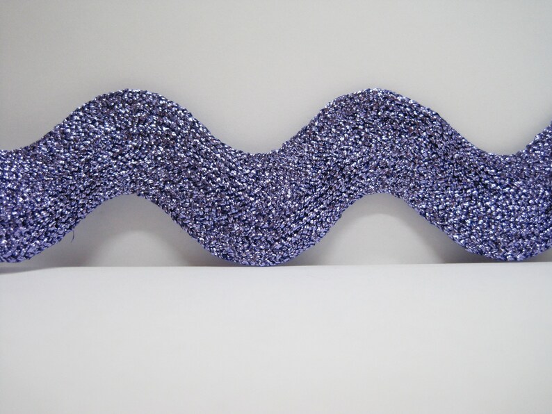 5 Yards Violet Jumbo Metallic Rick Rack Trim Metallic rick | Etsy