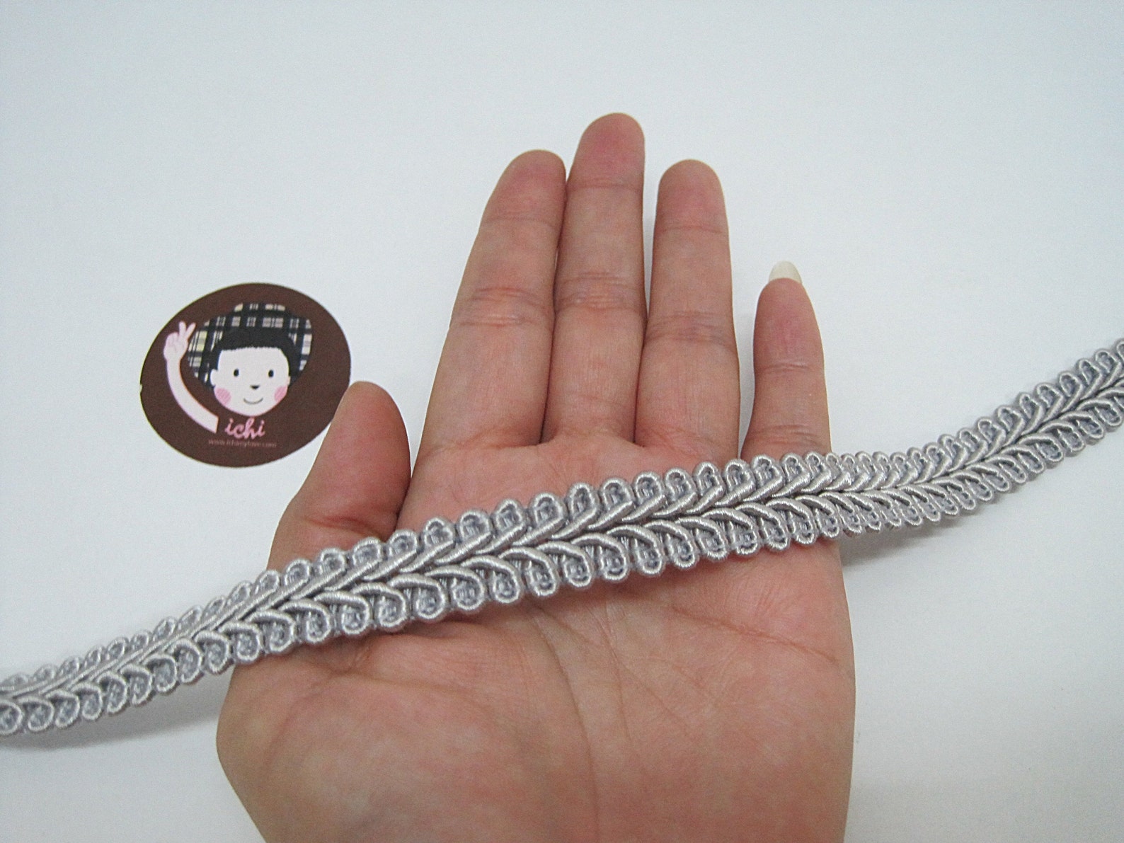 5 Yards 9/16 Silver Gimp Braided Trim Gimp Braid | Etsy