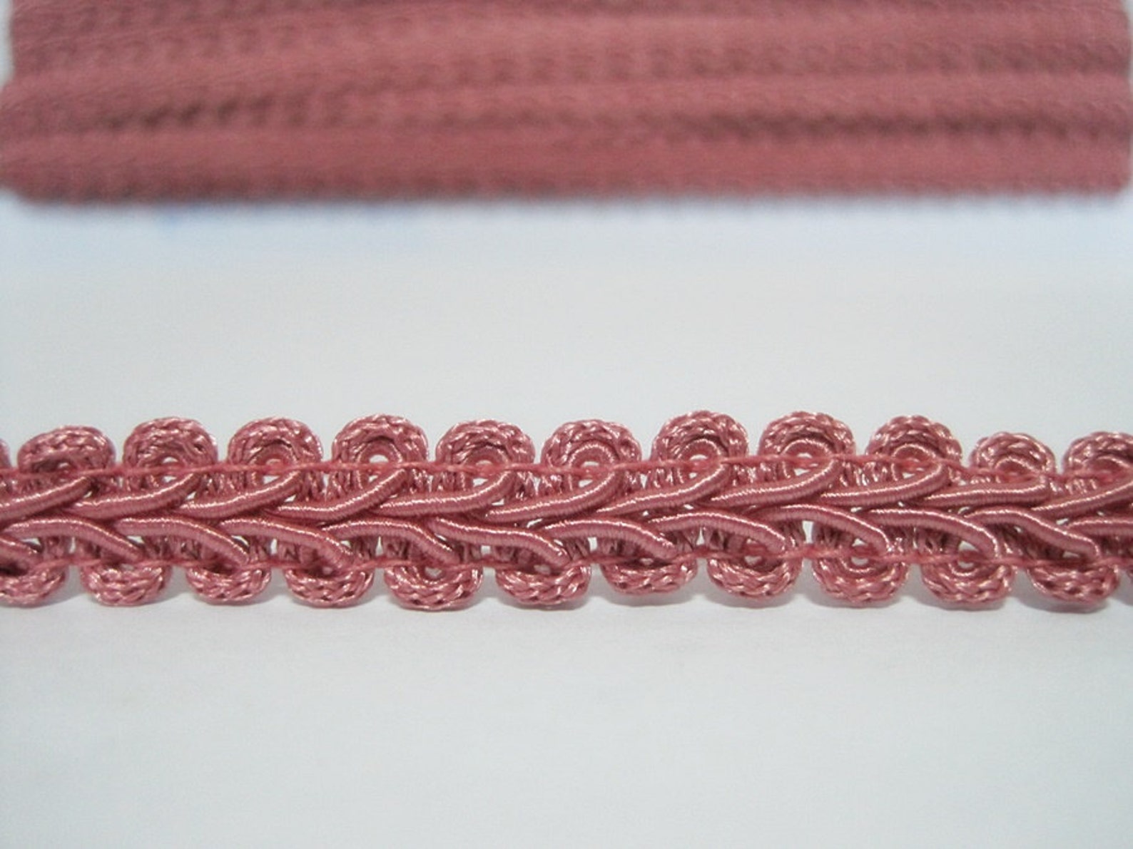 5 Yards 3/8 Rose Pink Gimp Braided Trim Gimp Braid | Etsy