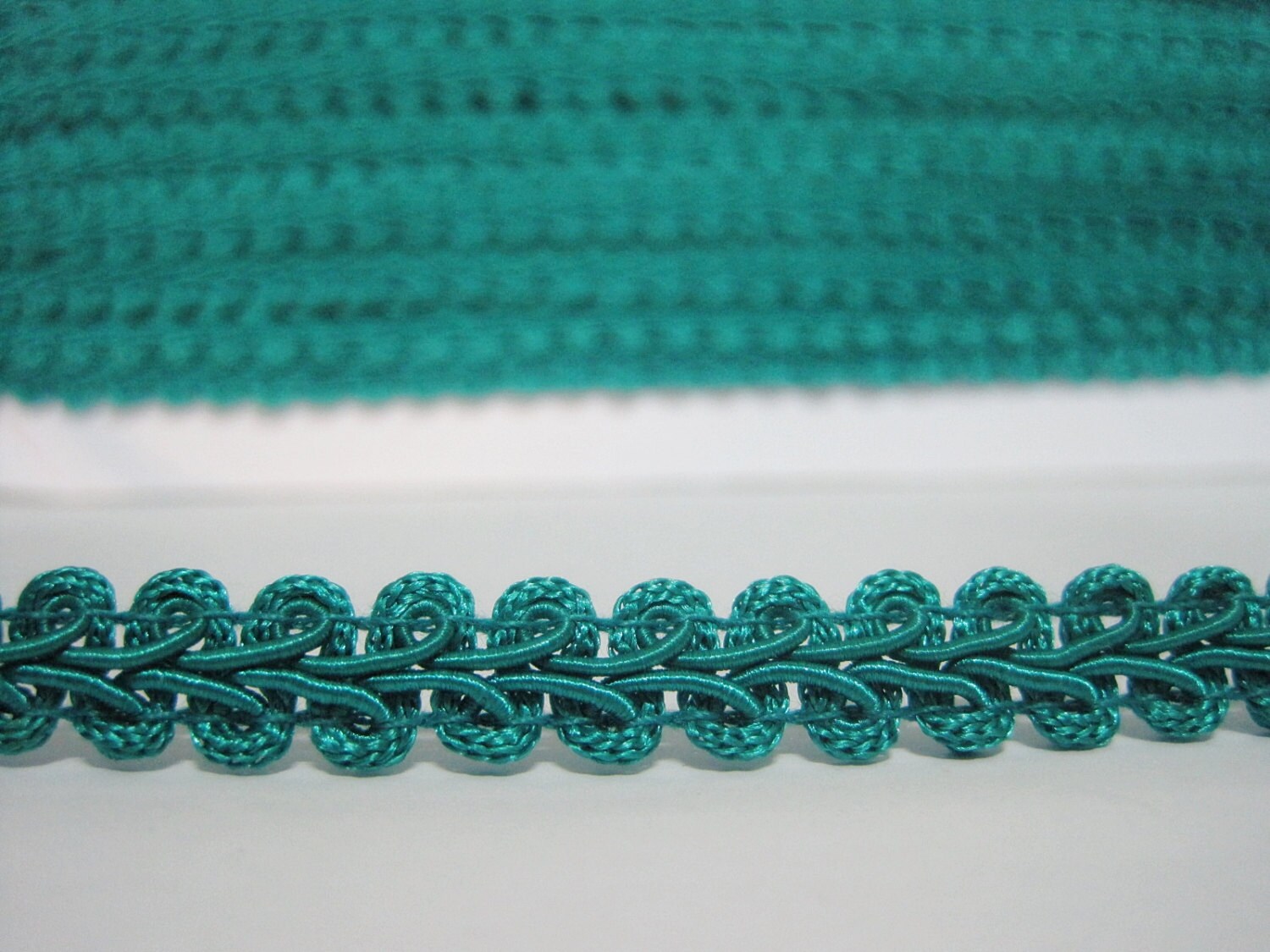 5 Yards 3/8 Teal Gimp Braided Trim Gimp Braid Braided | Etsy