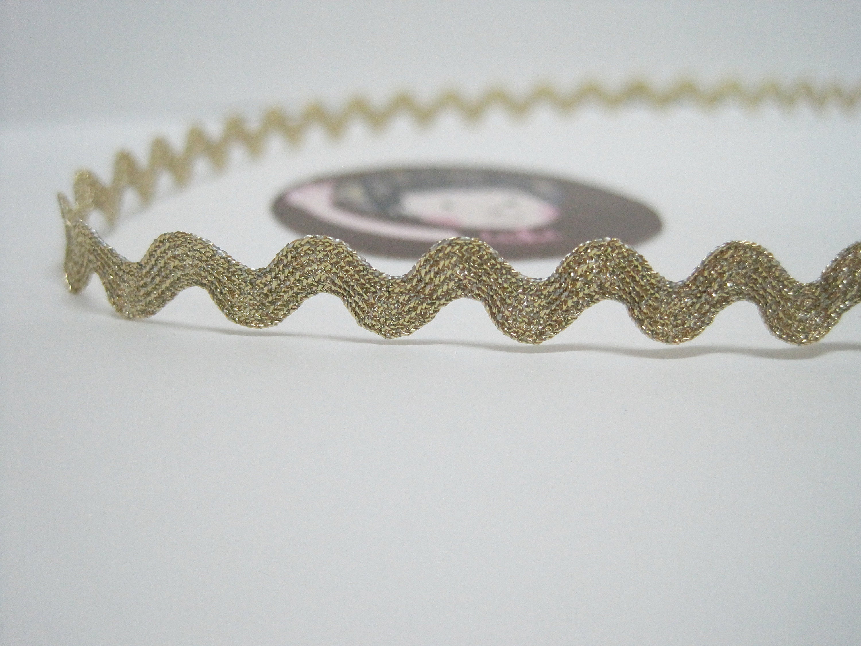 5 yards Light Gold Metallic Rick Rack Gold Trim Gold Rick | Etsy