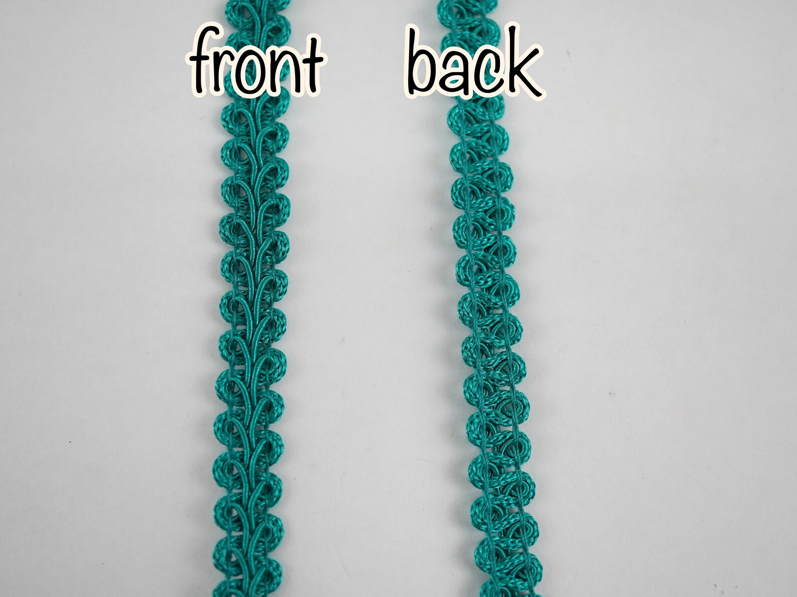 5 Yards 3/8 Teal Gimp Braided Trim Gimp Braid Braided - Etsy