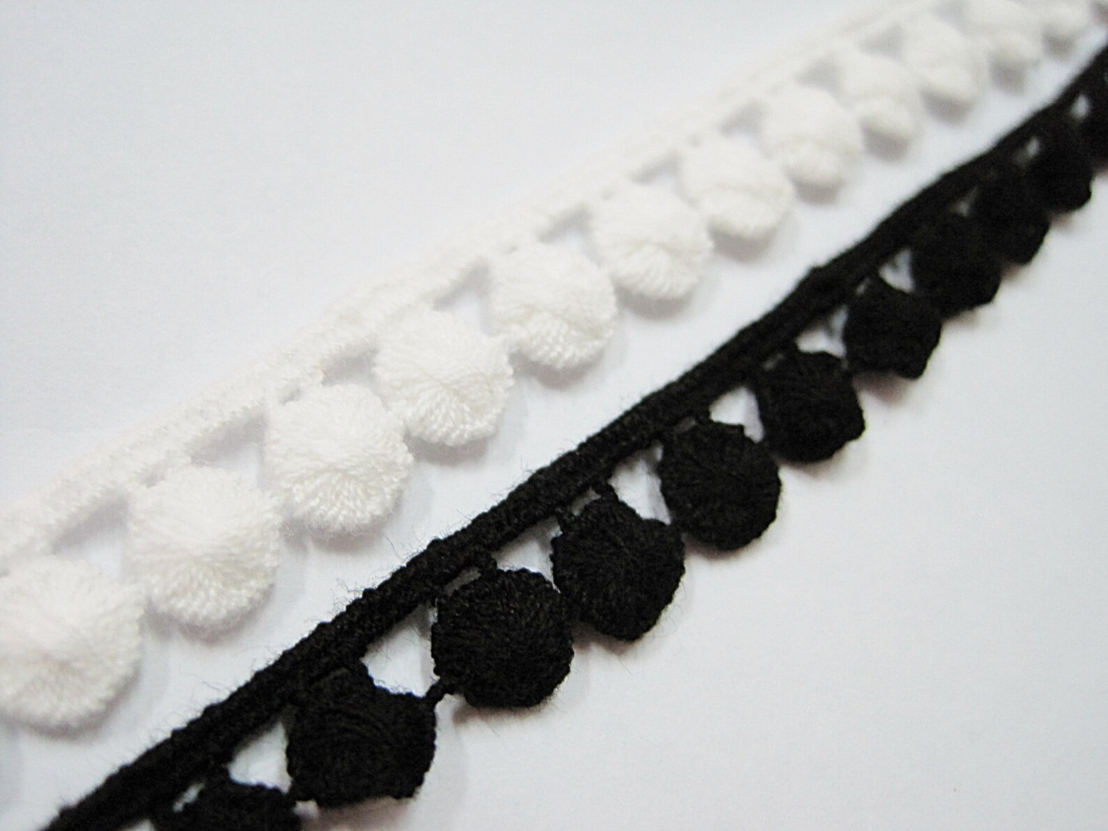 5 Yards Off-white Flat Ball Trim White Trim Cotton Trim | Etsy