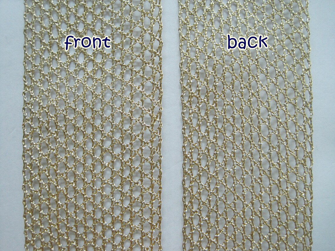 5 Yards 1-3/8 Gold Metallic Net Ribbon Wide Glitter | Etsy