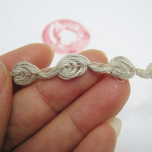 5 Yards Linen Flower Trim, Natural Trim, Wholesale Trims, Linen Lace ...