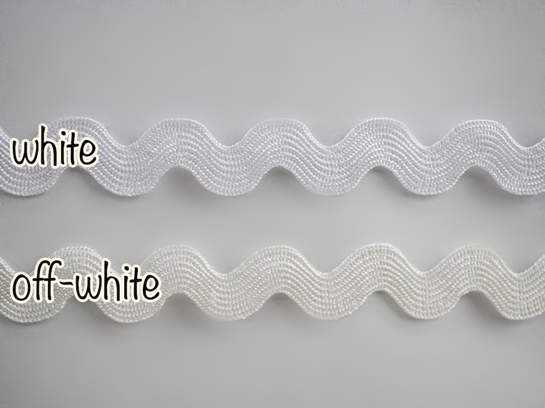 5 Yards 1/2" White Rick Rack Trim, White Ric Rac Trim, Rick Rack Lot ...