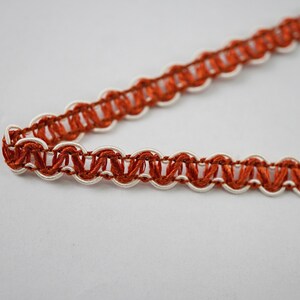 5 Yards Tangerine Rick Rack, Rick Rack Trim, Zig Zag Trim, Zig Zag, Ric ...