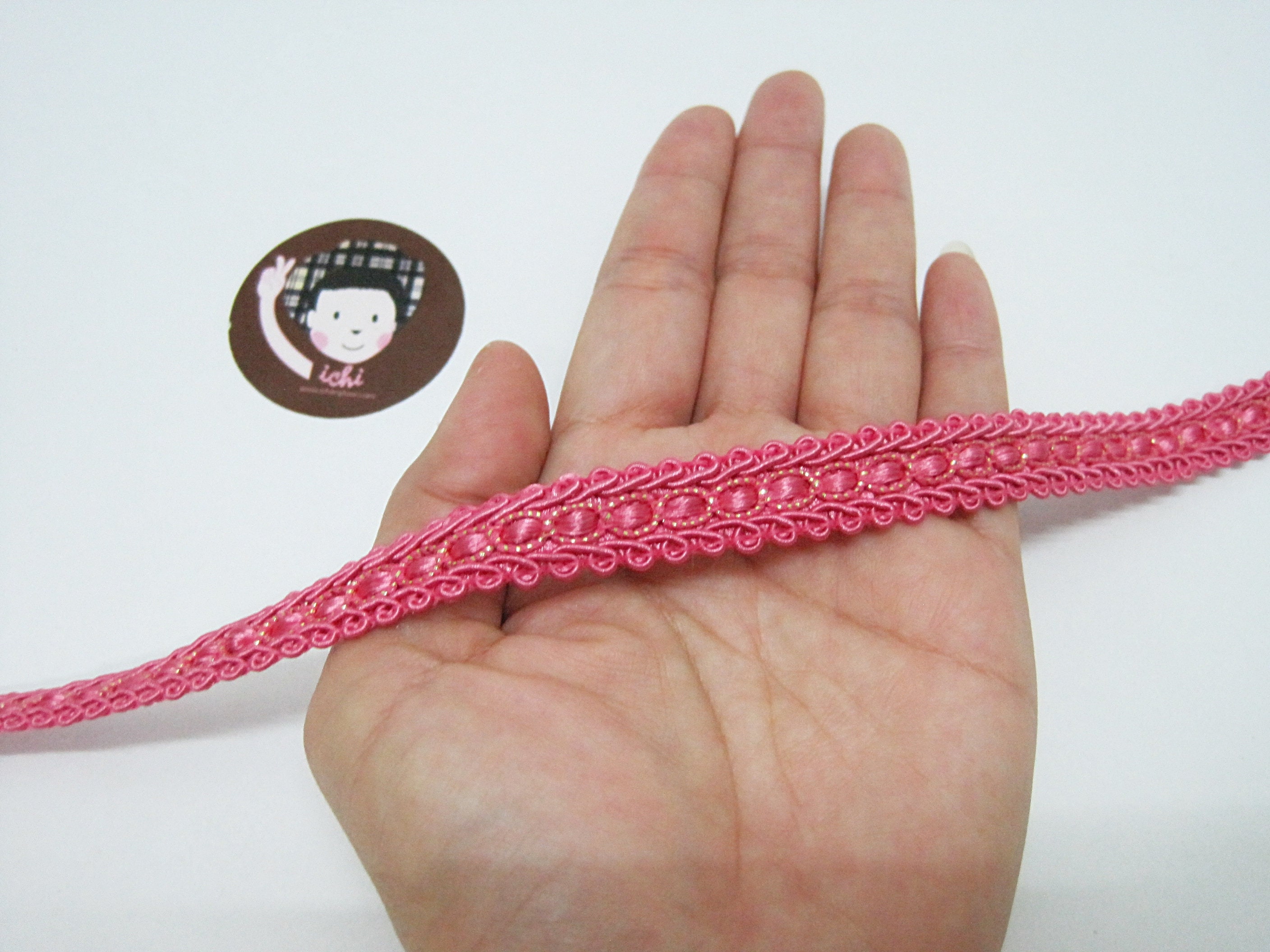 5 Yards 1/2 Shocking Pink Gimp Braid Trim Gimp Braid | Etsy