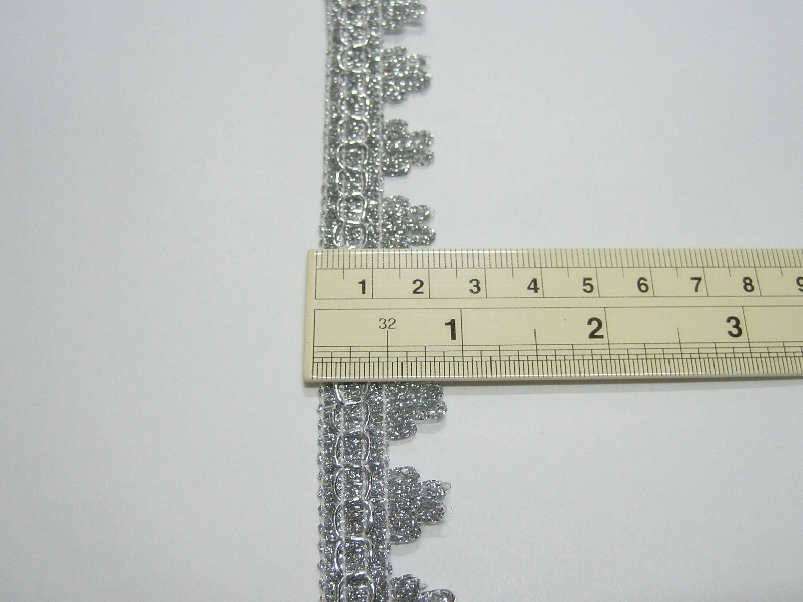 5 Yards 7/8 Silver Metallic Lace Silver Lace Silver | Etsy