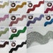 5 Yards Black Jumbo Metallic Rick Rack Trim, Metallic Rick Rack ...