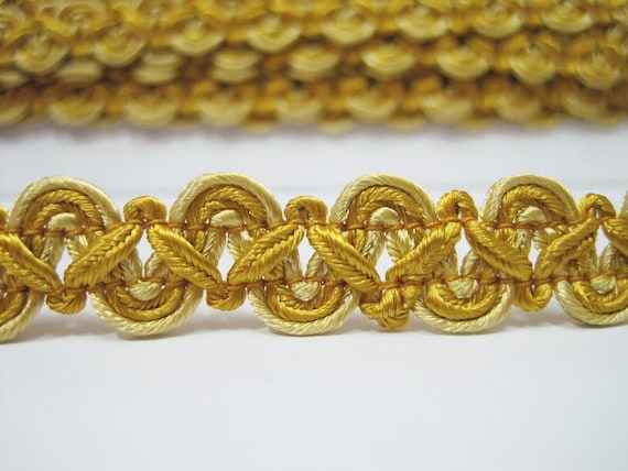 5 Yards Classic Gold Braid Braided Trim Loop Trim Braided - Etsy