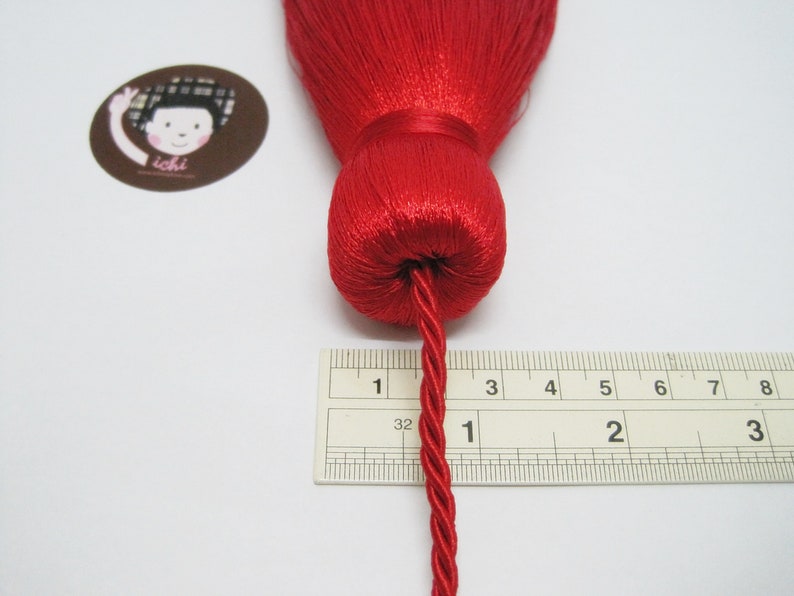 1 Pair Red Double Tassel on Cord Red Tassel Tassel on Cord - Etsy