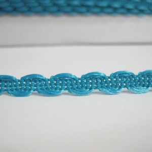 5 Yards 1/4" Blue Shiny Braid, Braided Trim, Braid Lace Trim, Lace Trim ...