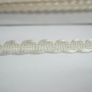 5 Yards 1/4" Cream Shiny Braid, Braided Trim, Braid Lace Trim, Lace ...