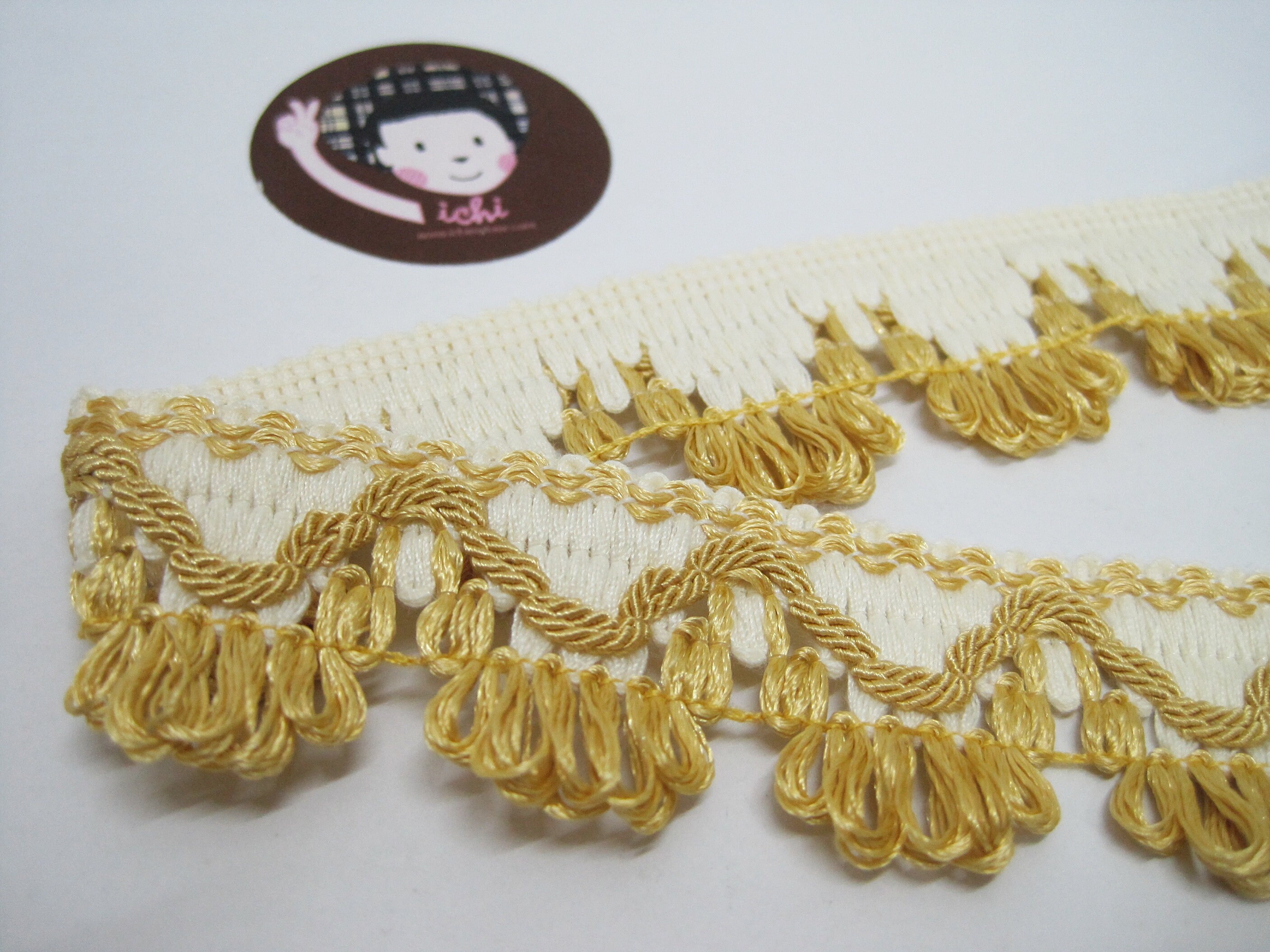 5 Yards Vintage Trim Gold Lace Upholstery Trim Drapery | Etsy