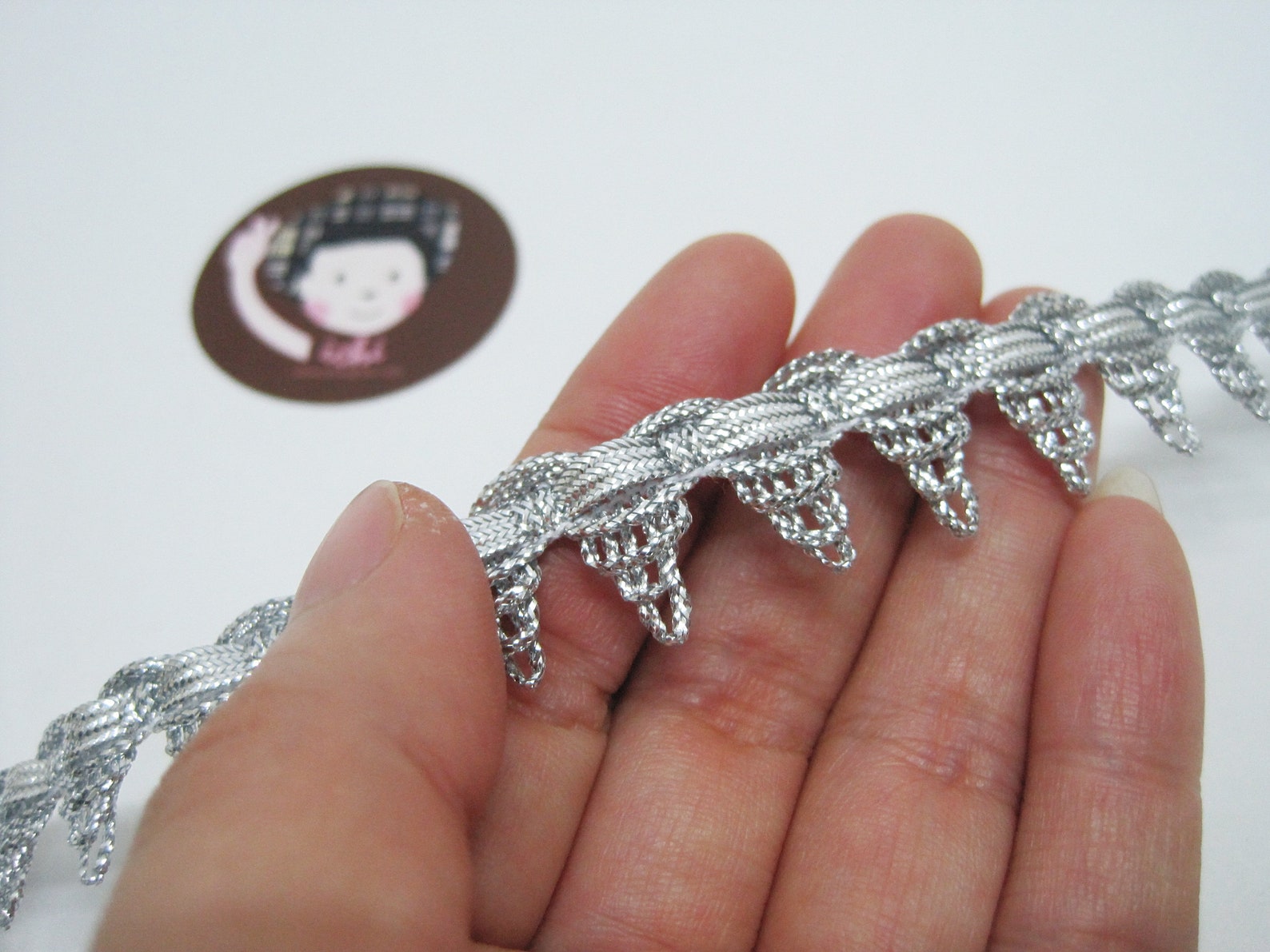 5 Yards 5/8 Silver Metallic Braided Trim Gimp Braid | Etsy