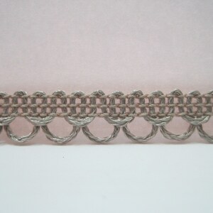 5 Yards Warm Gray Loop Trim, Gray Trim, Loop Trim, Wholesale Trim ...