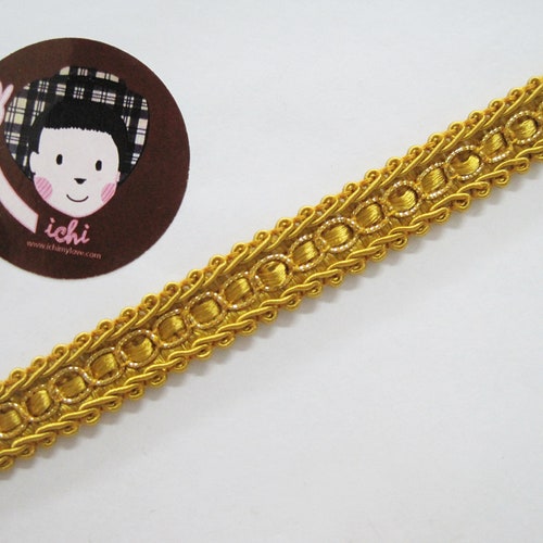 5 Yards 5/16 Classic Gold Braided Trim Gimp Braid - Etsy