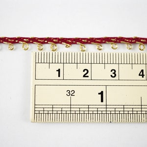 5 Yards 3/16" Light Gold Metallic Picot, Christmas Picot, Picot Edge ...