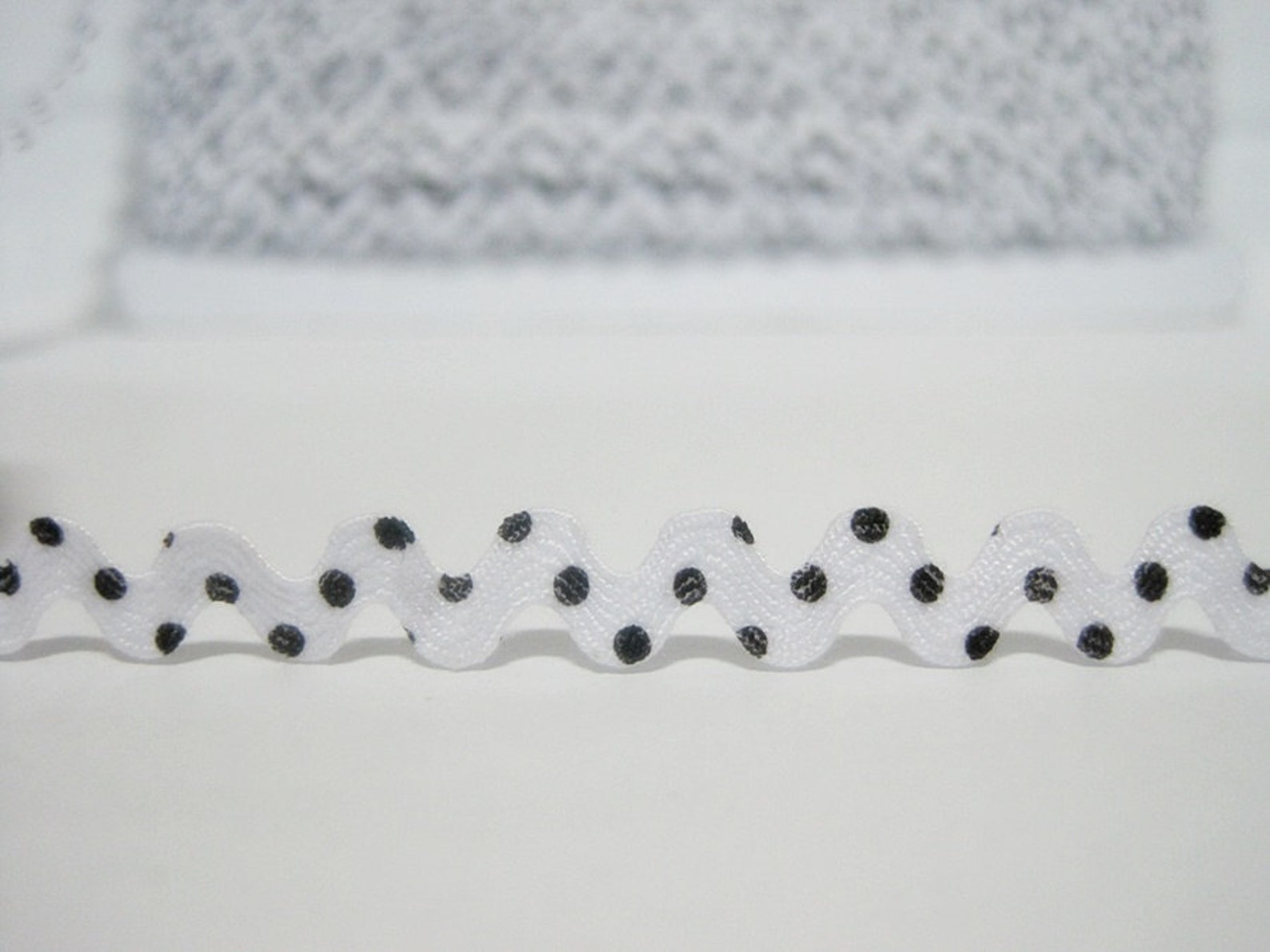 5 Yards White Polka Dot Mini Rick Rack Trim Ric Rac Trim - Etsy
