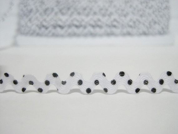 5 Yards White Polka Dot Mini Rick Rack Trim Ric Rac Trim - Etsy