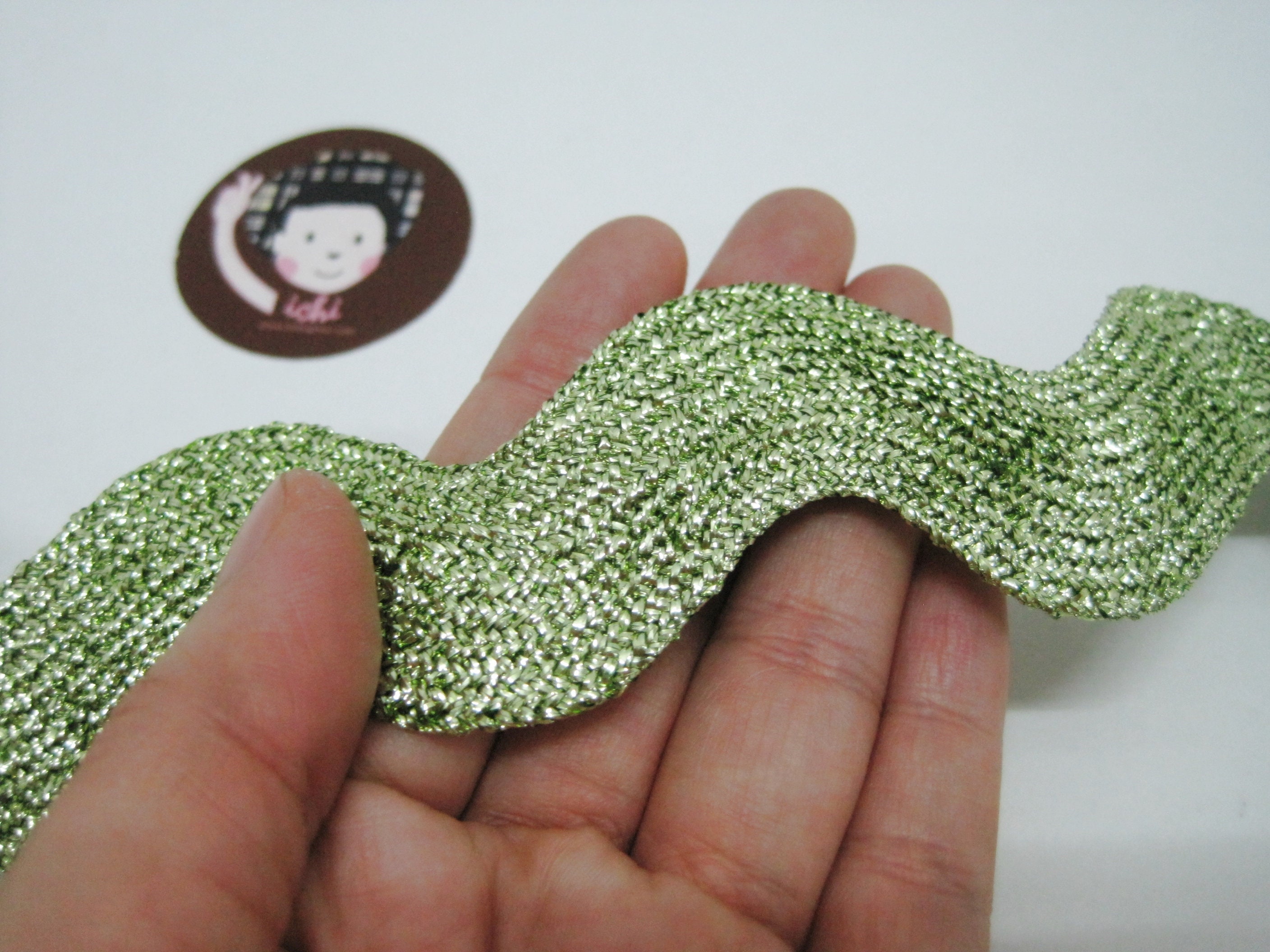 5 Yards Olive Green Jumbo Metallic Rick Rack Trim Metallic | Etsy