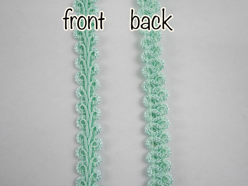 5 Yards 3/8 Mint Gimp Braided Trim Gimp Braid Braided - Etsy
