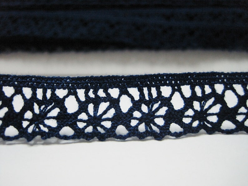 5 Yards 9/16 Blue Crochet Lace Trims Lace Trim Crochet | Etsy