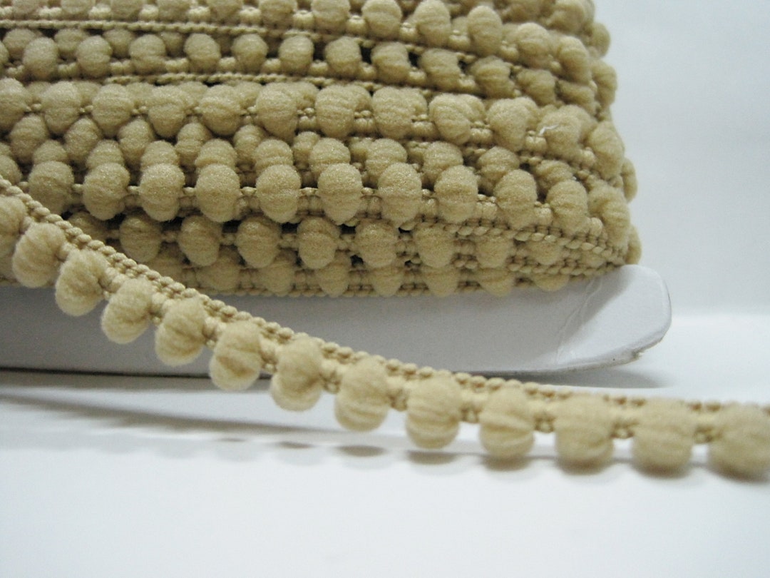 5 Yards Mini Pom Pom Trim, Harvest Gold Pom Pom Trim, Pom Pom Trim ...