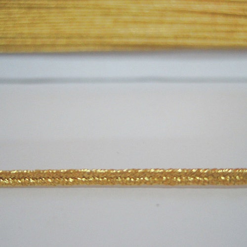 5 Yards 3 Mm Classic Gold Soutache Braid Braided Cord - Etsy