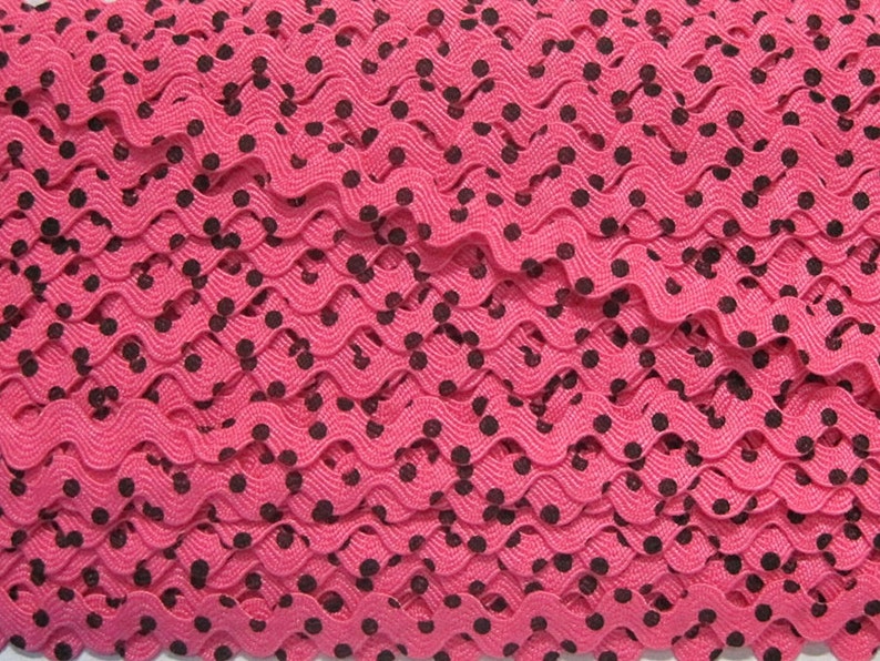 5 Yards Pink Polka Dot Mini Rick Rack Trim Ric Rac Rick - Etsy
