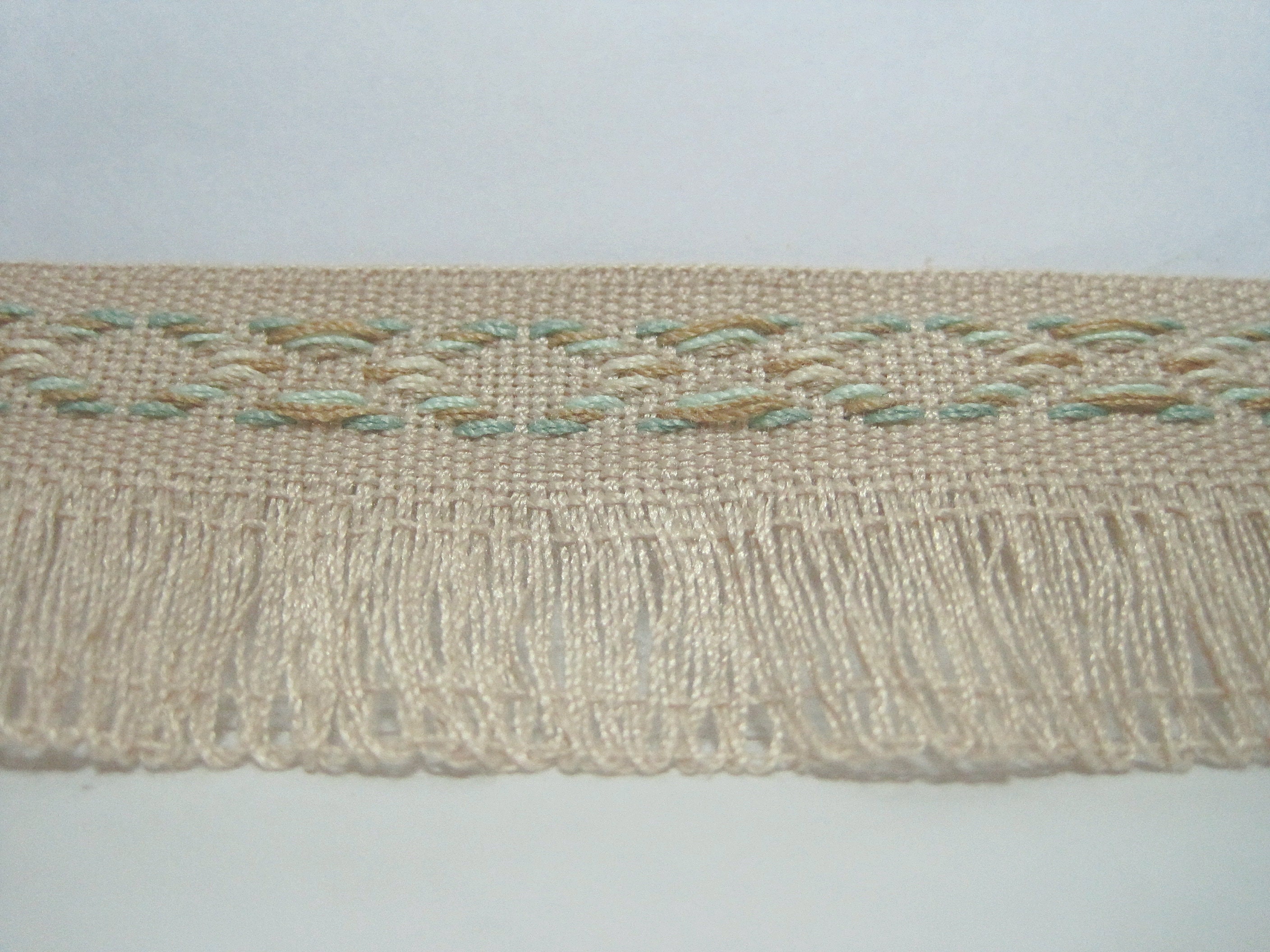 5 Yards Beige Boho Loop Trim, Brown Trim, Tassel Trim, Wholesale Trim ...