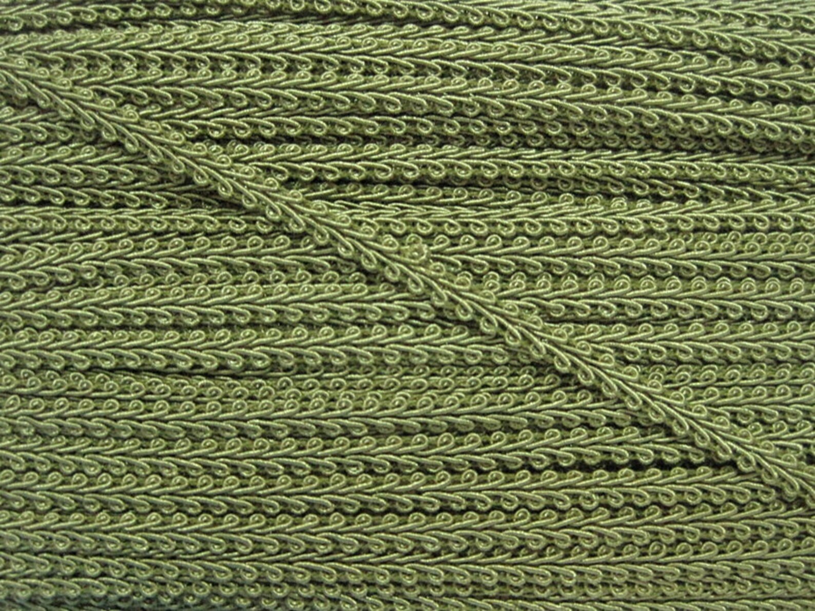 5 Yards 3/16" Olive Drab Green Gimp Braided Trim, Gimp Braid, Braided ...