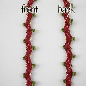 5 Yards Christmas Picot Rick Rack With Gold Metallic, Tiny Rick Rack ...